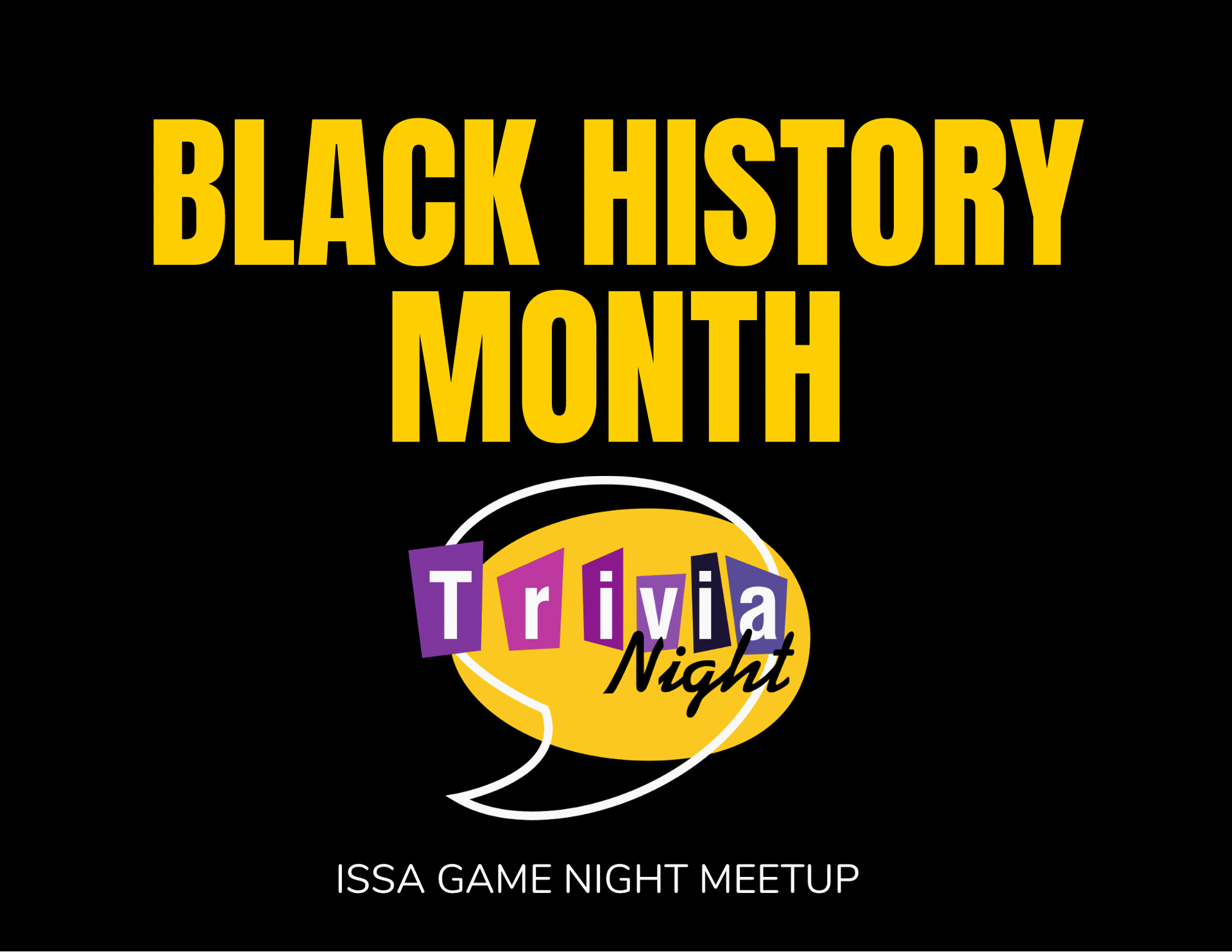 BLACK HISTORY MONTH TRIVIA NIGHT | Adventures While Black